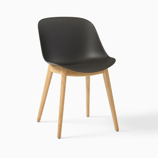 Classon Recycled Plastic Shell Chair (Set of 2) - Wood Legs | West Elm