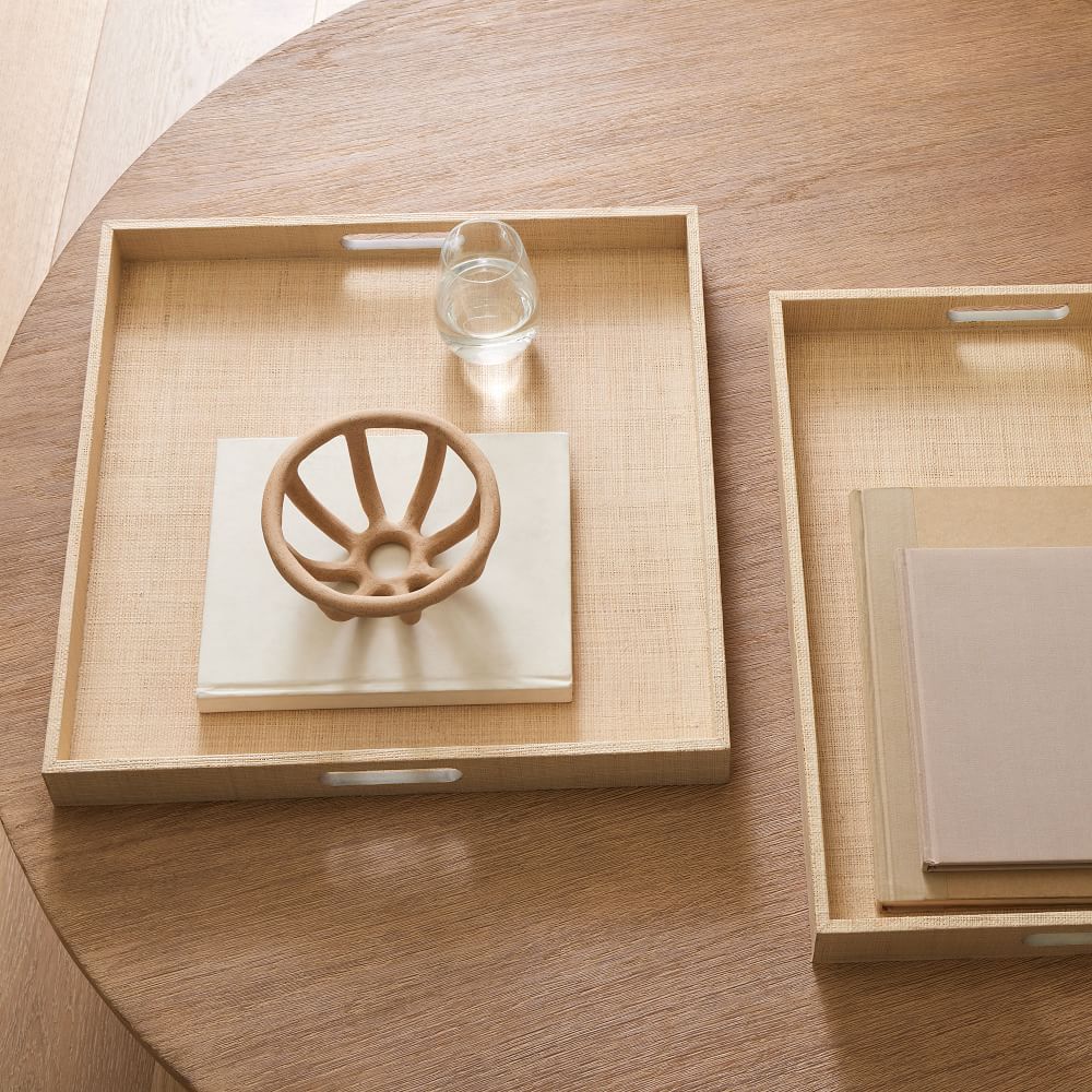 Woven Linen Tray | West Elm