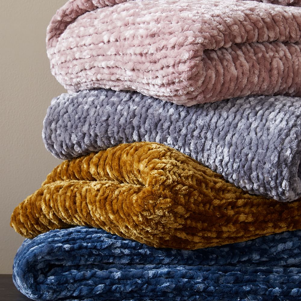 Chunky Luxury Chenille Throw | West Elm