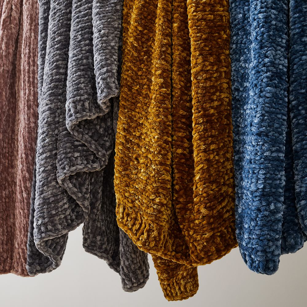 Chunky Luxury Chenille Throw | West Elm