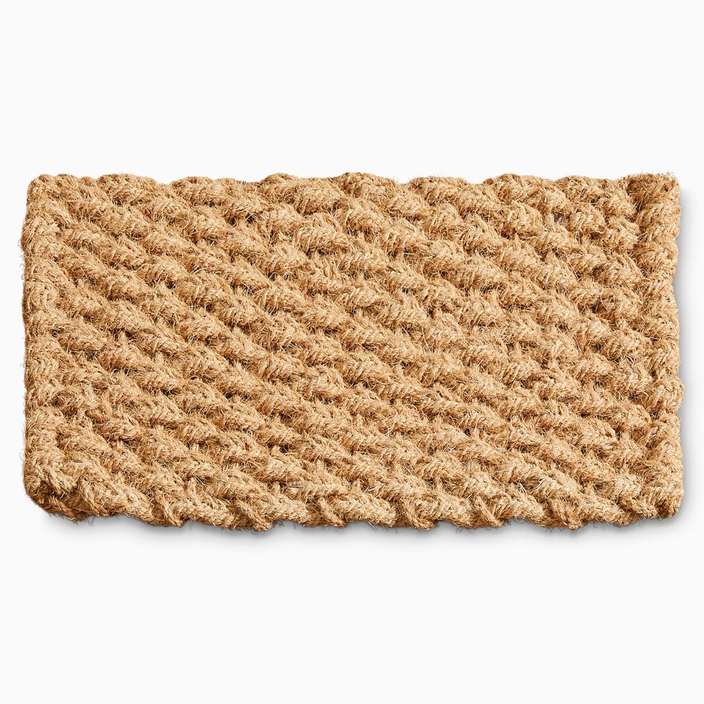 Solid Woven Doormat - Natural | West Elm