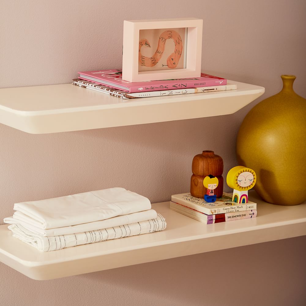 Slim Floating Wall Shelves Collection | West Elm