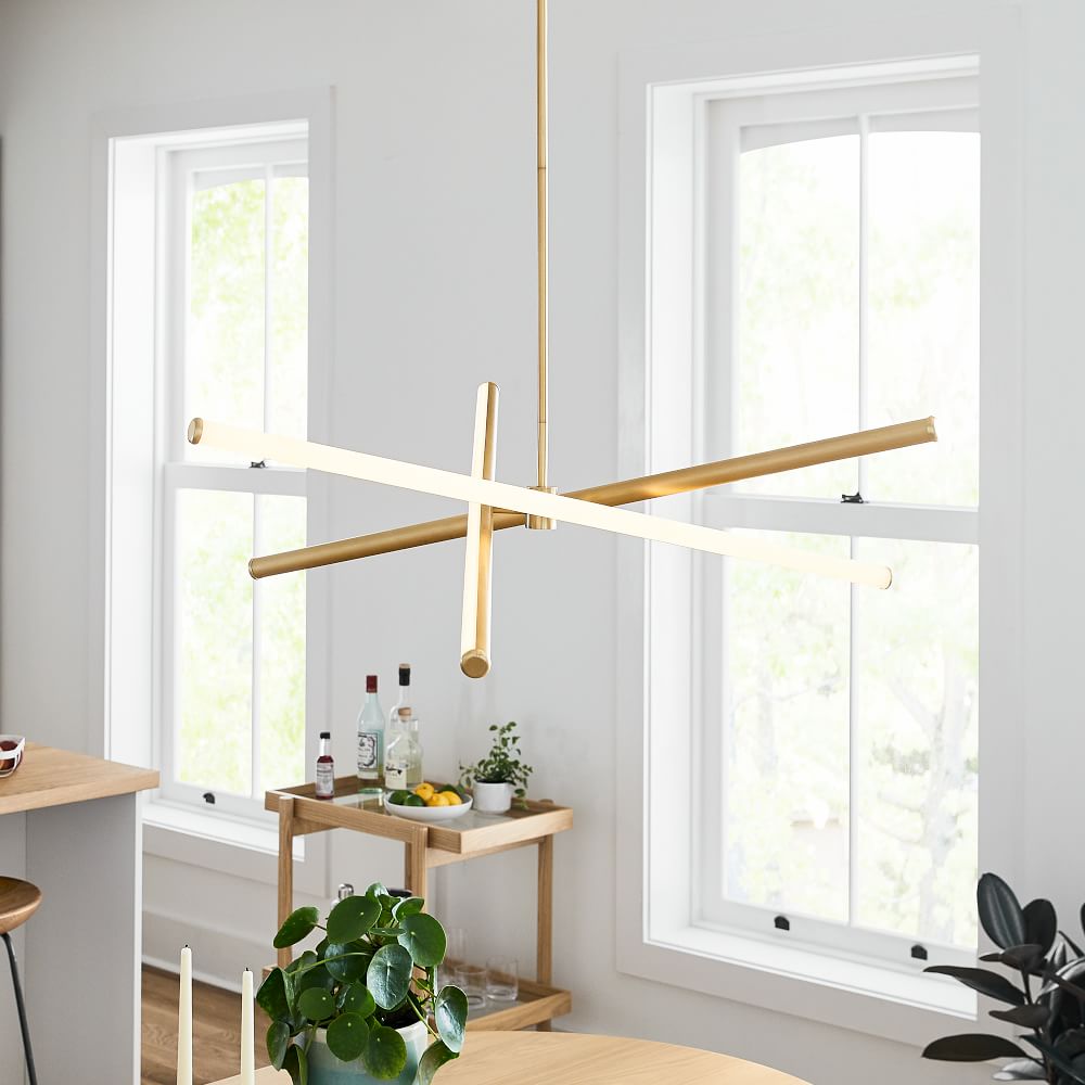 Light Rods LED Chandelier (38"–55") | West Elm