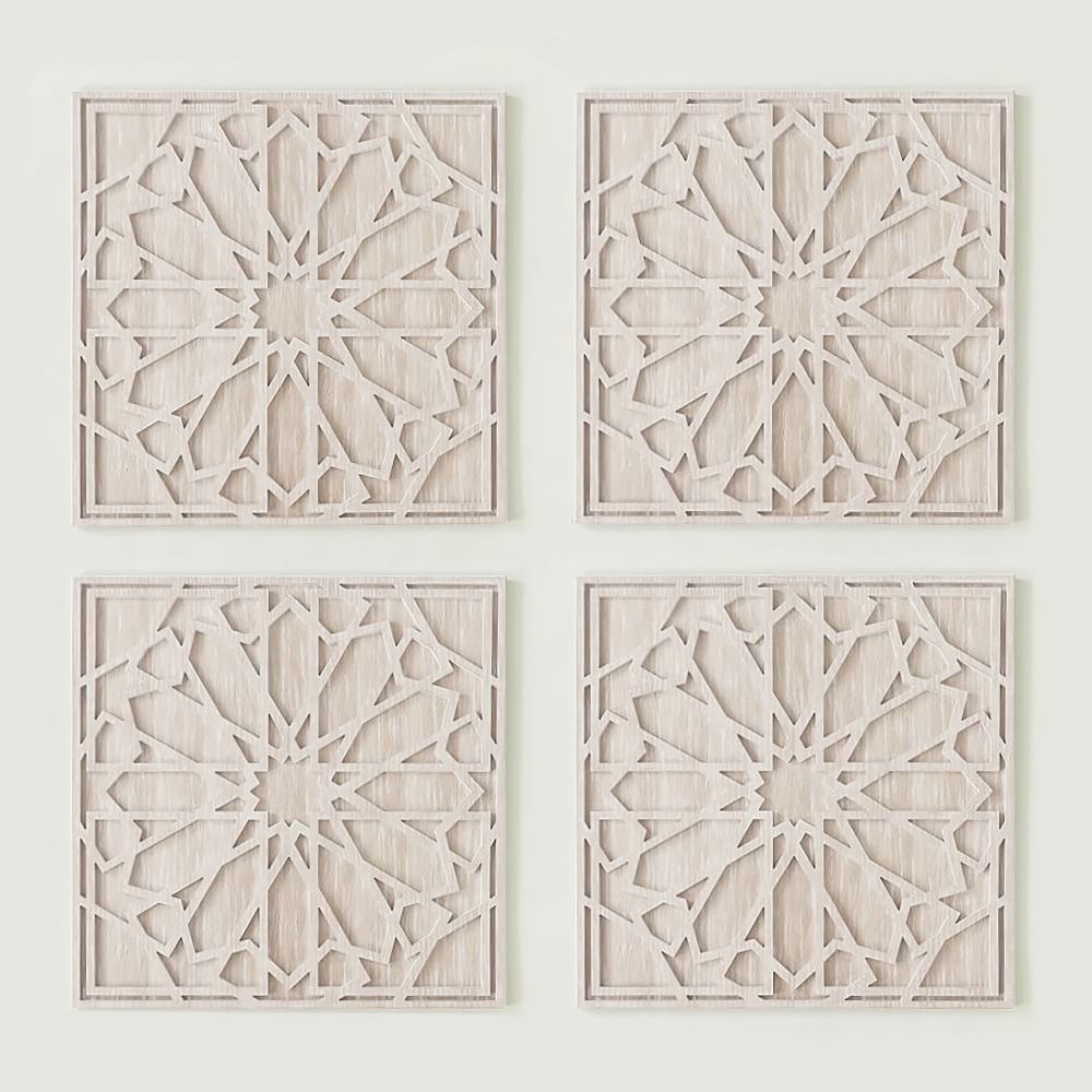 Graphic Wood Square Dimensional Wall Art | West Elm
