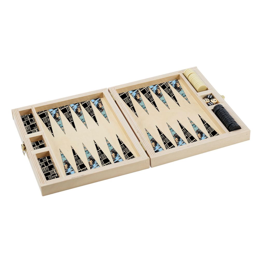 Wolfum Baltic Birch Travel Backgammon Set | West Elm