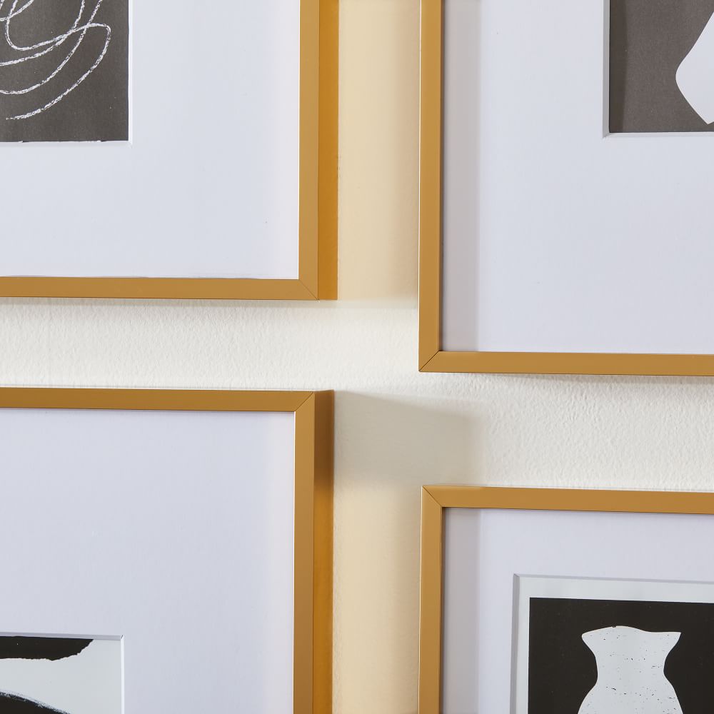Multi-Mat Gallery Frames - Brass | West Elm