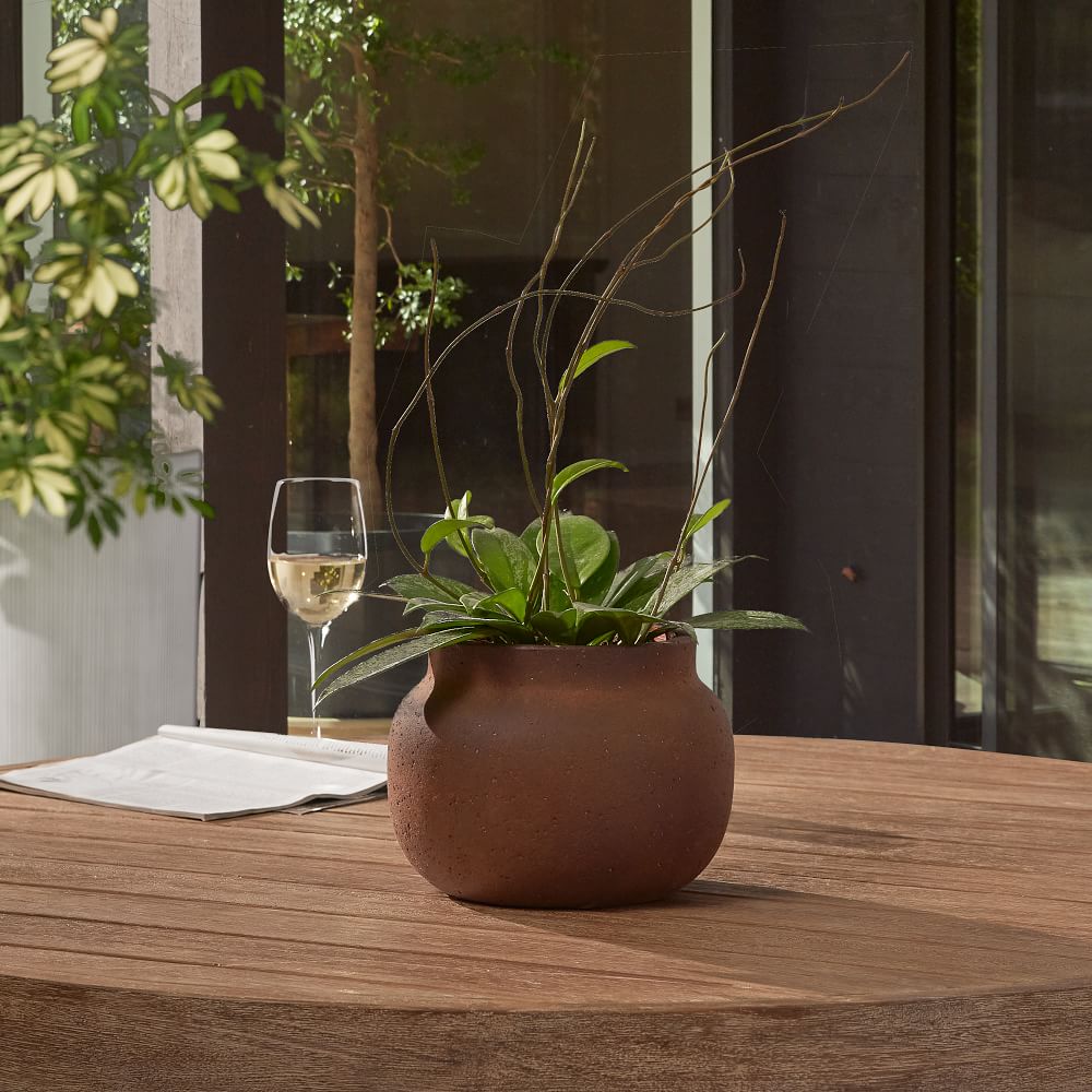 Ronan Ficonstone Indoor/Outdoor Planters | West Elm