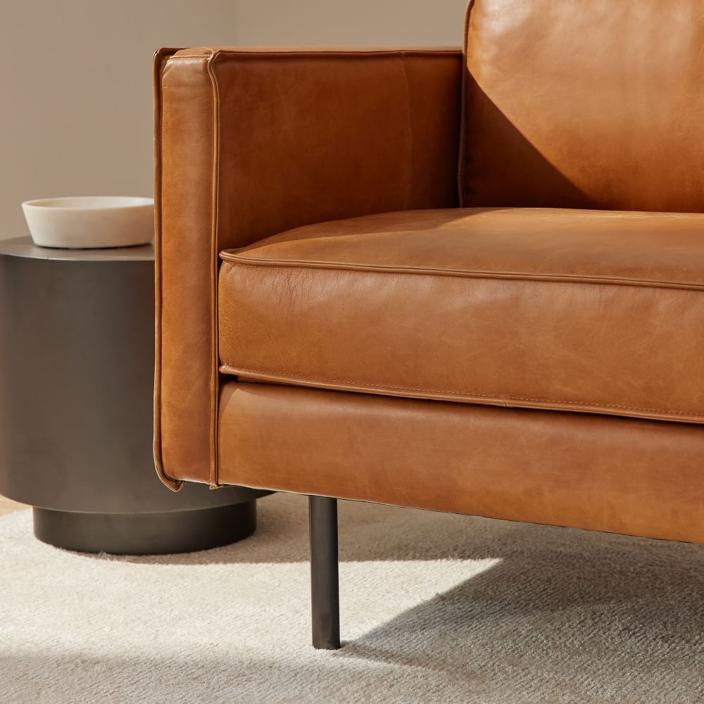 Axel Leather Sofa (60"–89") | West Elm