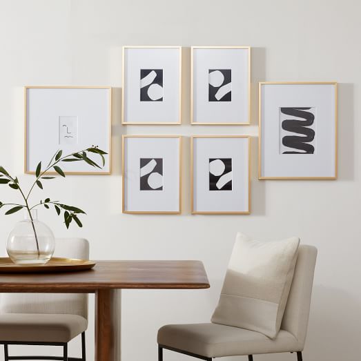 Multi-Mat Gallery Frames - Brass | West Elm
