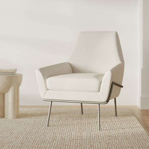 Lucas Leather Swivel Base Chair | West Elm