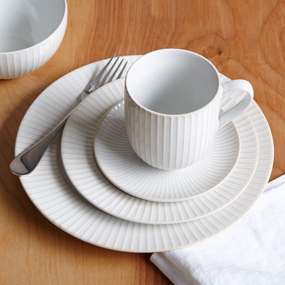Textured Stoneware Dinner Plate Sets | West Elm