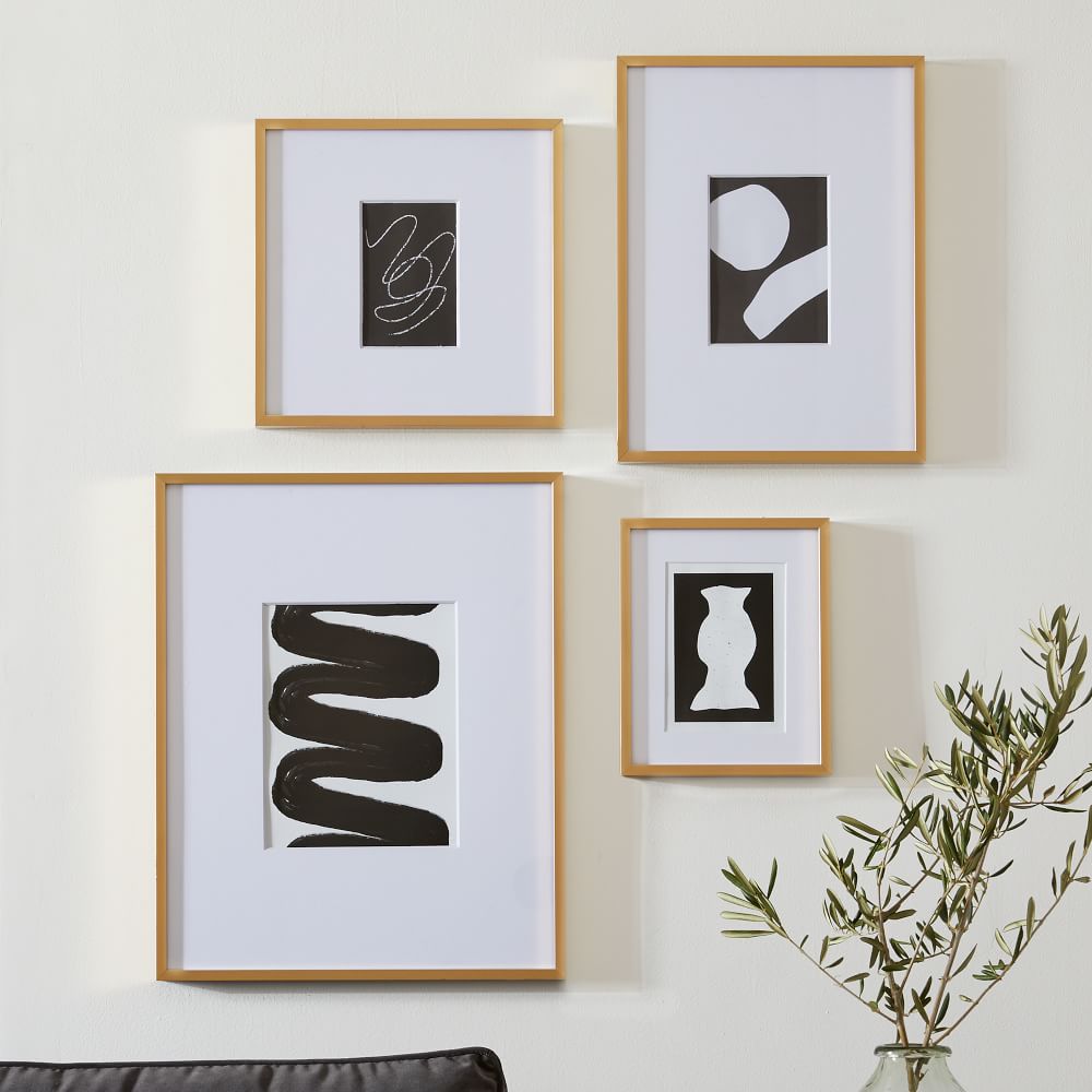Multi-Mat Gallery Frames - Brass | West Elm