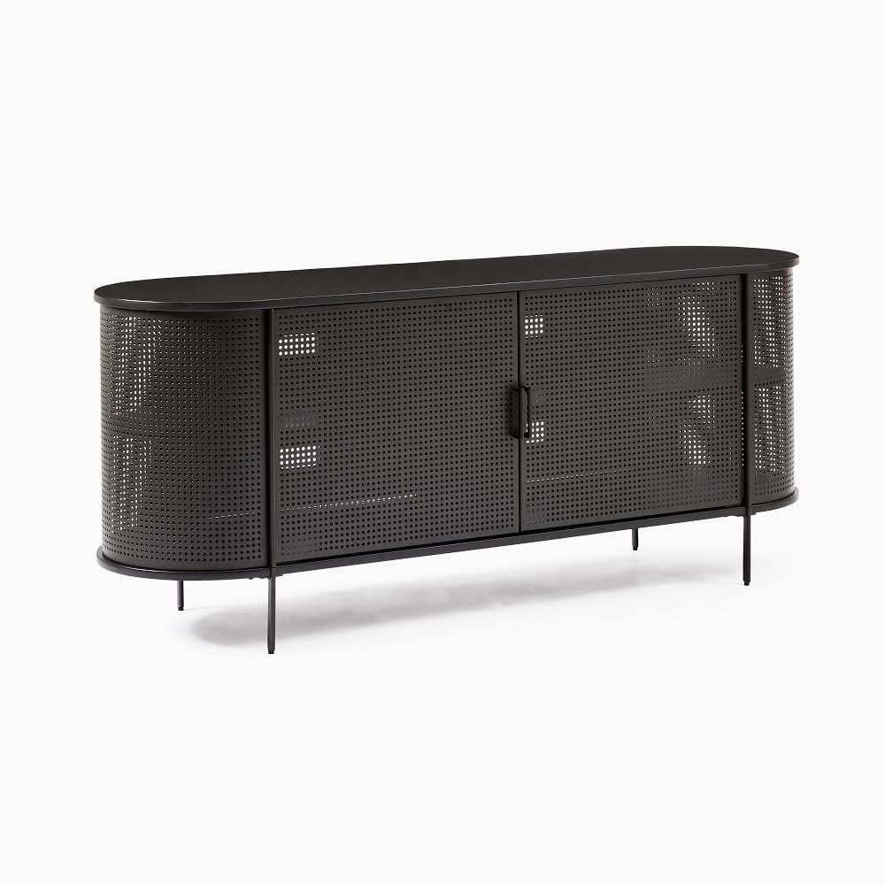 Perforated Metal Media Console (67") | West Elm