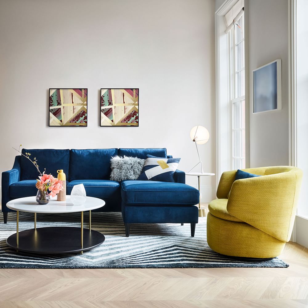 Crescent Swivel Chair | West Elm