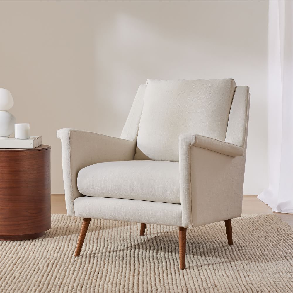 Carlo Mid Century Chair Wood Legs West Elm