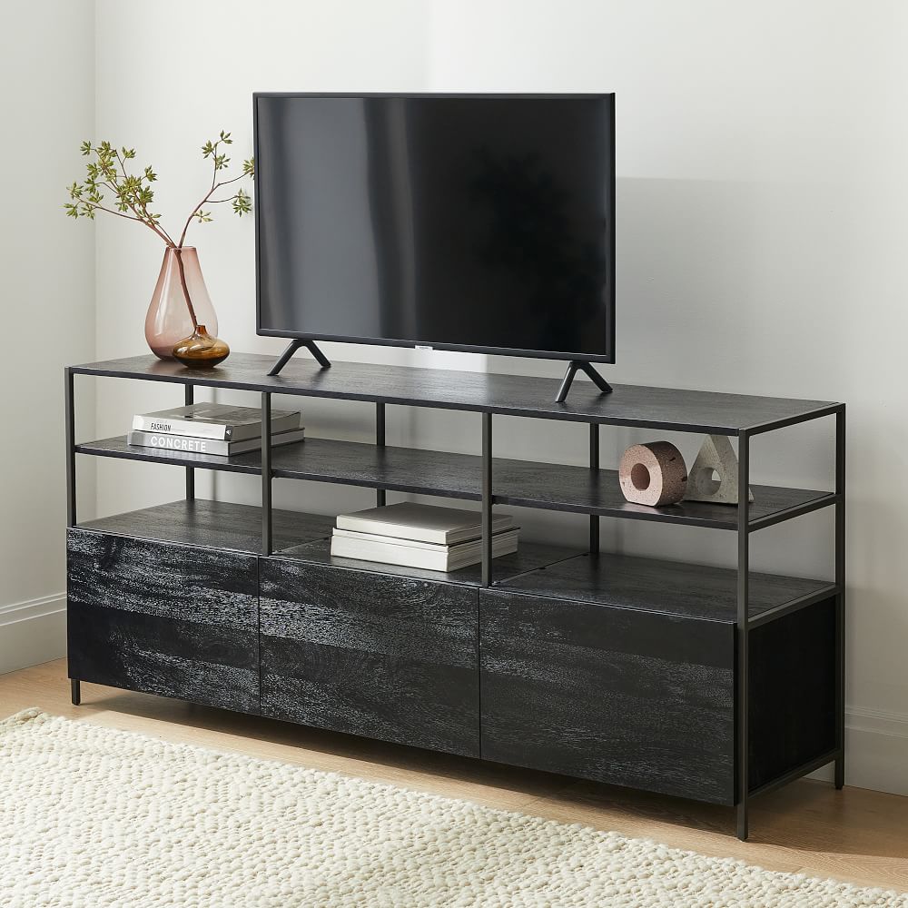 Industrial Modular Media Console (49"–67") | West Elm