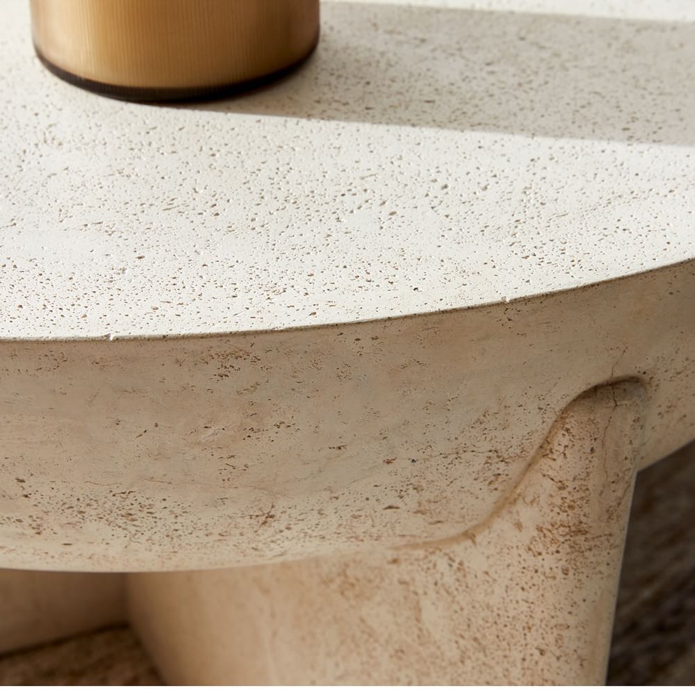 Monti Lava Stone Coffee Table (30") | West Elm