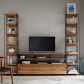Industrial Modular Large Media Set With Bookshelves, Entertainment ...
