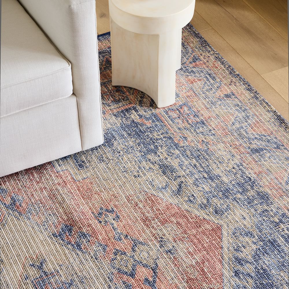 Crest Border Easy Care Rug | West Elm