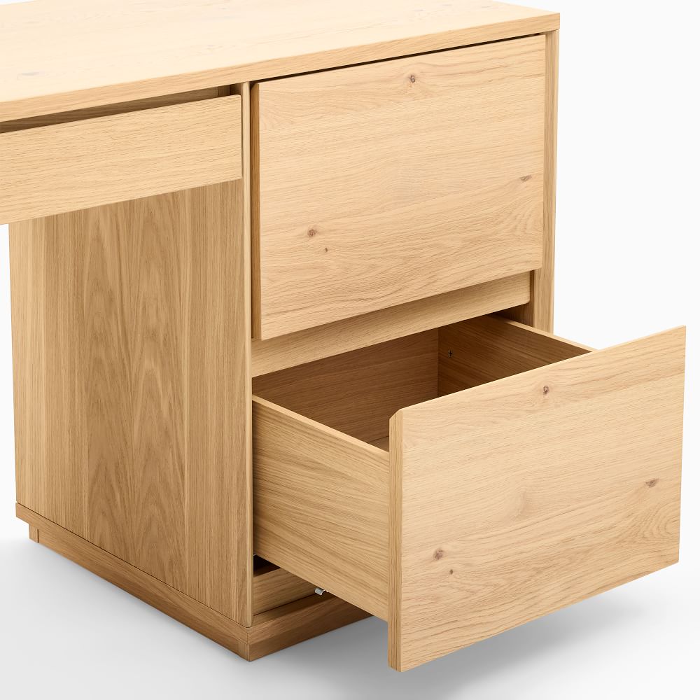 Norre 3-Piece Modular Desk w/ Drawers (75") | West Elm