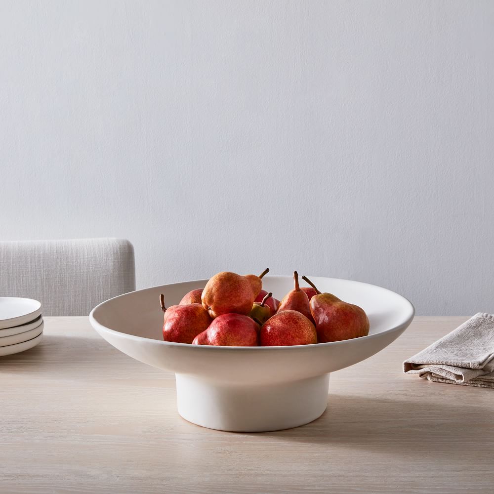Pure Ceramic Footed Decorative Bowl | West Elm