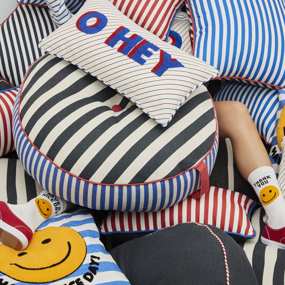 KULE Bias Stripe Shower Curtain | West Elm