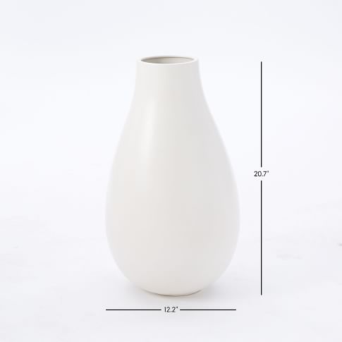 Pure White Ceramic Vases | West Elm