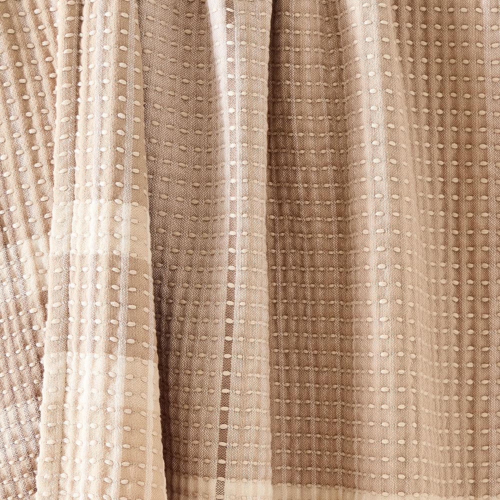 Double Cloth Plaid Throw | West Elm