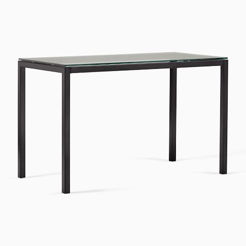 Frame Glass & Metal Desk | West Elm