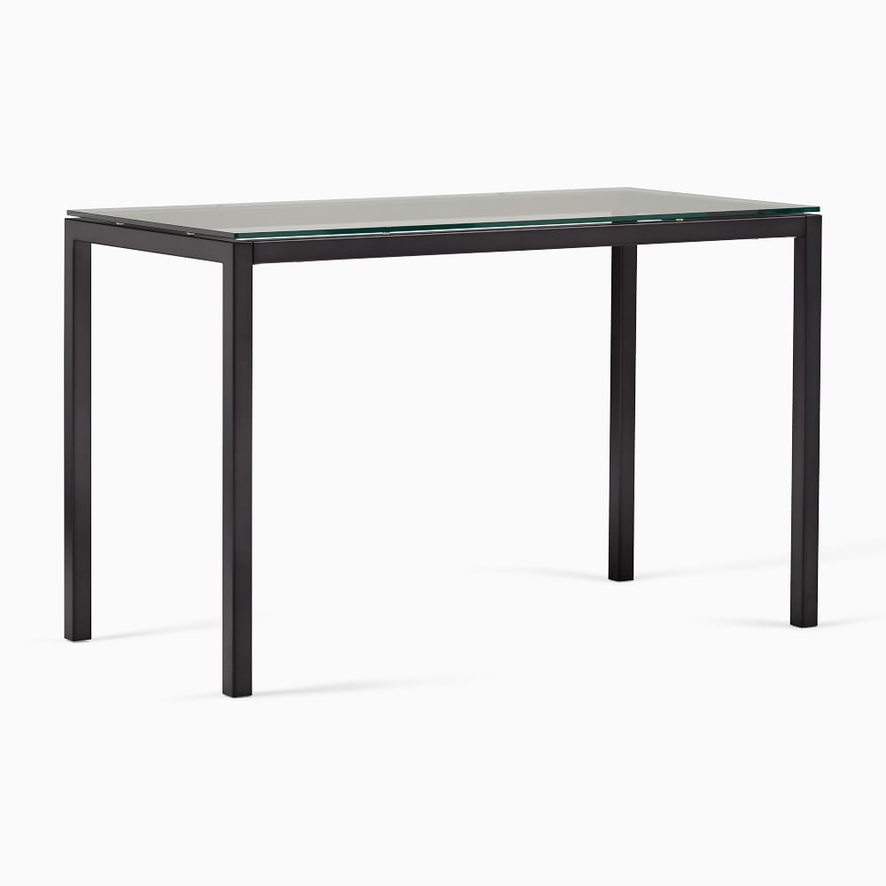 Frame Glass & Metal Desk | West Elm