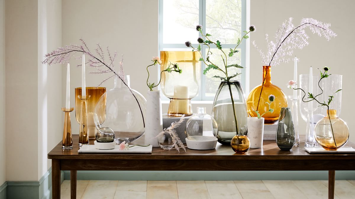 Foundations Mixed Material Vases | West Elm