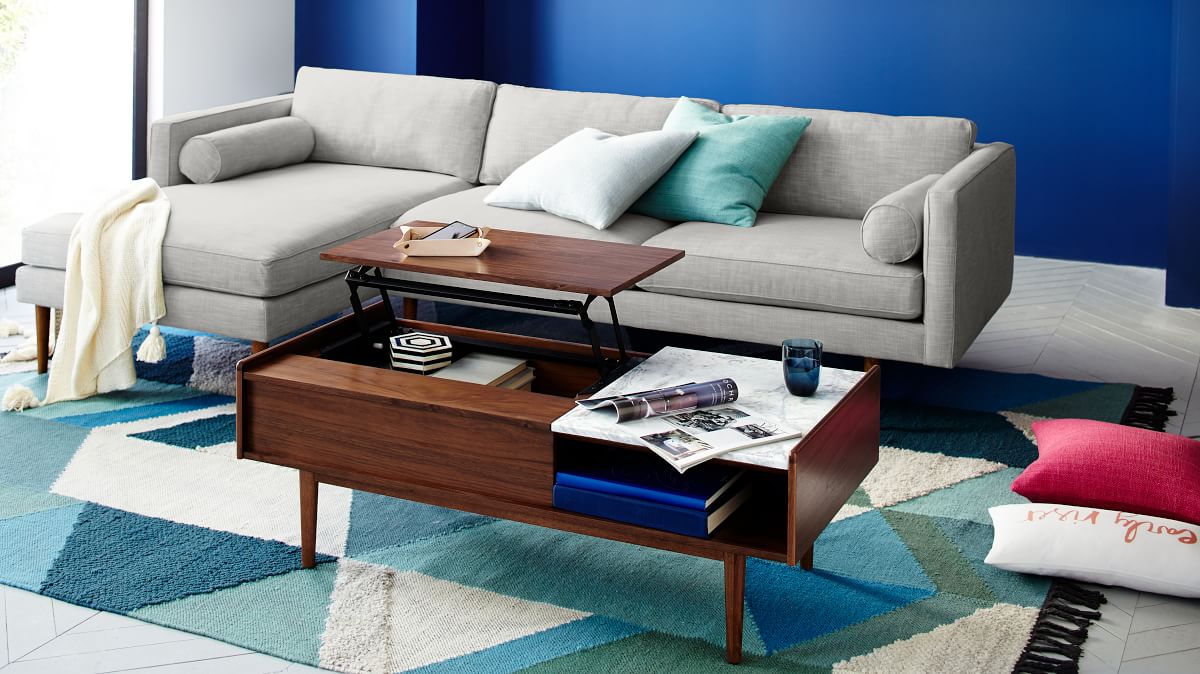 Mid-Century Pop-Up Coffee Table | Modern Living Room Furniture | West Elm