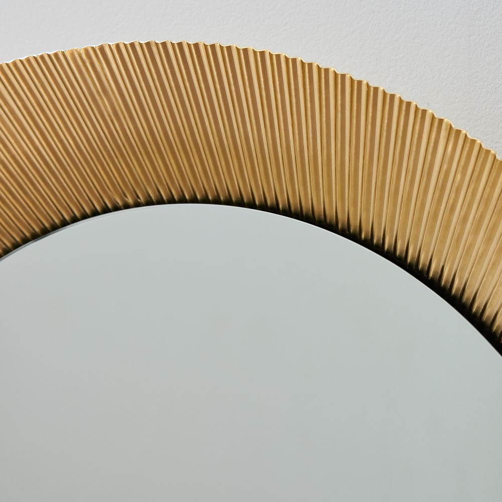 Fluted Wall Mirror - 30" | West Elm