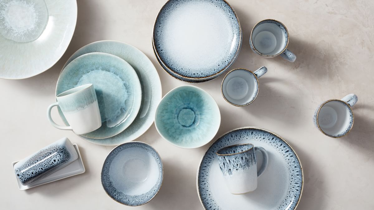 Reactive Glaze Stoneware Dinnerware (Set of 20) | West Elm
