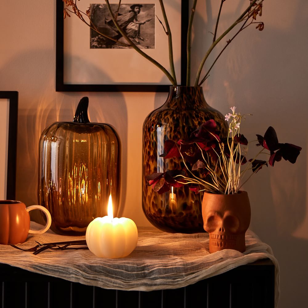 Terracotta Skull Vase | West Elm