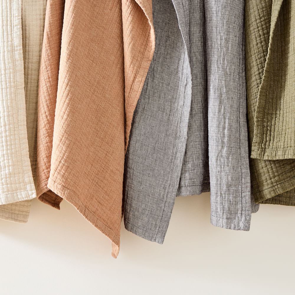 Linen Cotton Solid Throw | West Elm