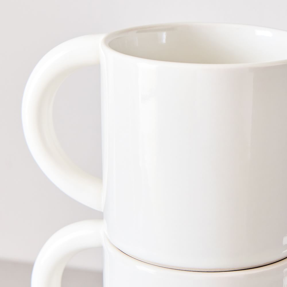 Straight-Sided Stoneware Mug Sets | West Elm