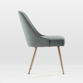 Mid-Century Dining Chair - Metal Legs | West Elm