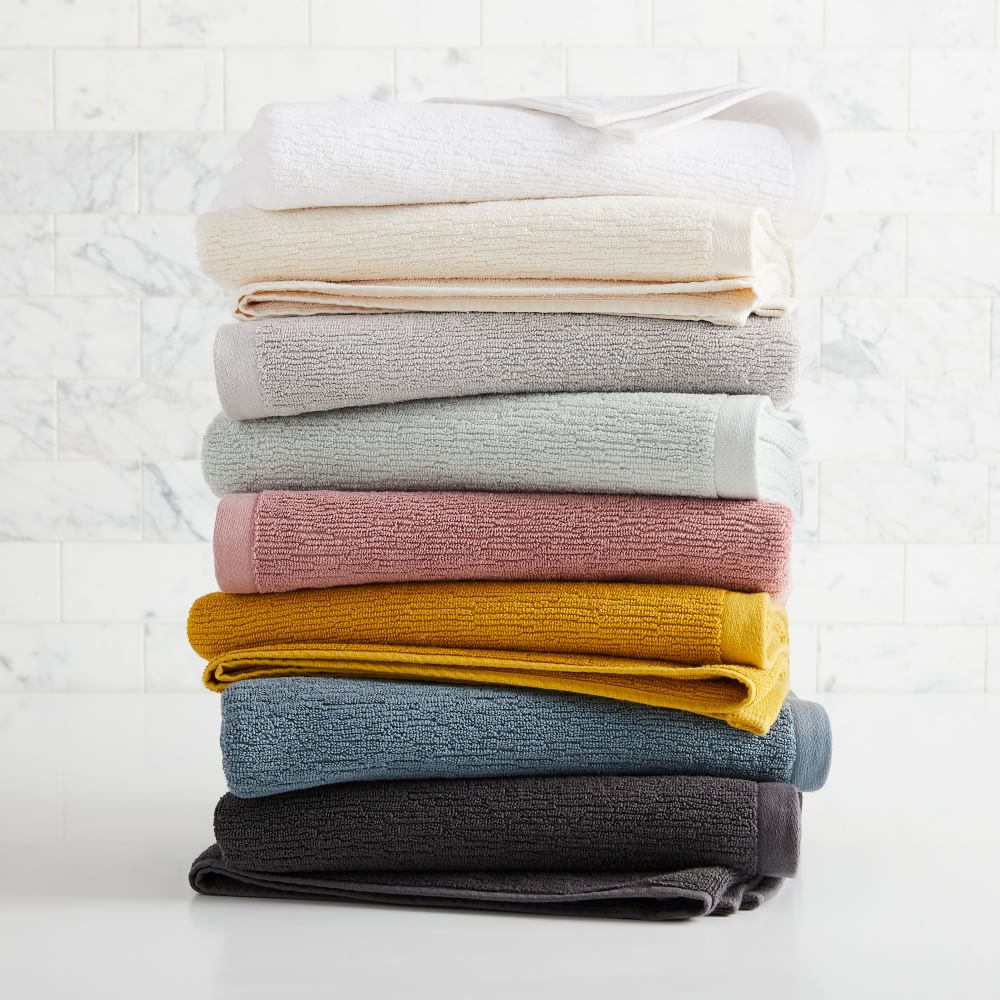 Organic Quick-Dry Textured Towels | West Elm