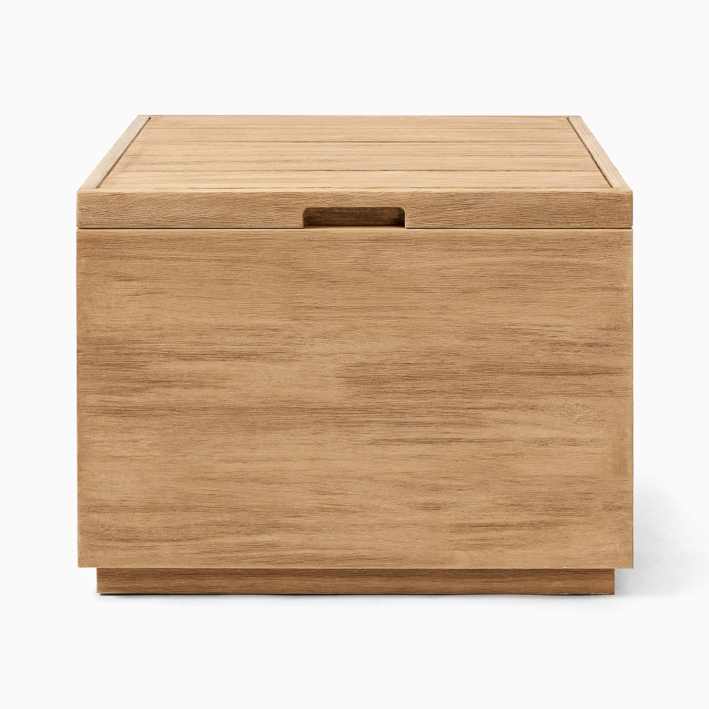 Volume Outdoor Square Storage Side Table (26") | West Elm