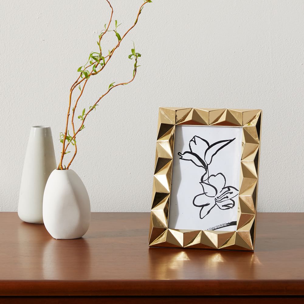 Pascal Tabletop Frames - Polished Brass | West Elm