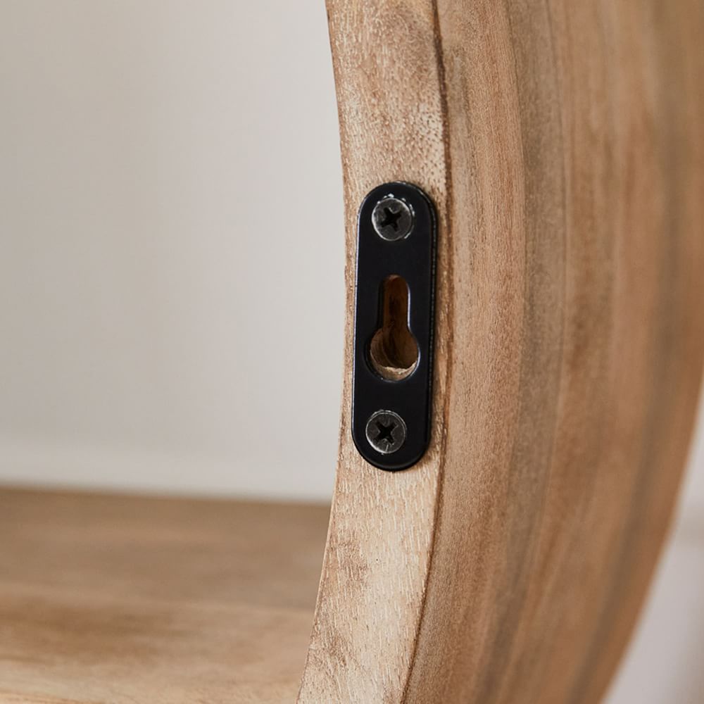 Round Shaped Wood Wall Shelves (26") | West Elm