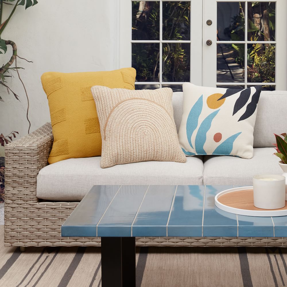 Woven Arches Indoor/Outdoor Pillow | West Elm