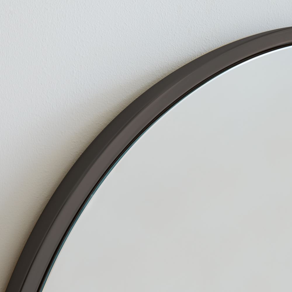 Metal Frame Round Mirror - 30" | West Elm