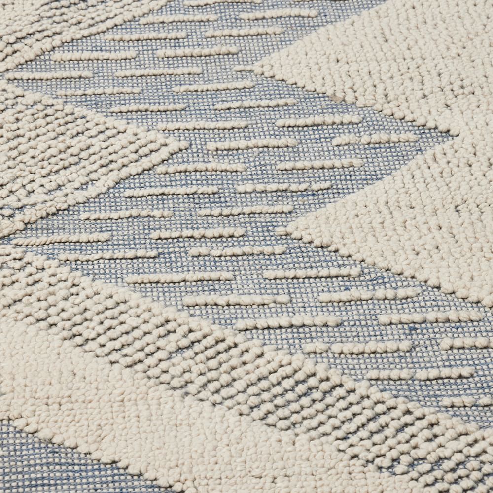 Textured Diamonds Outdoor Rug | West Elm