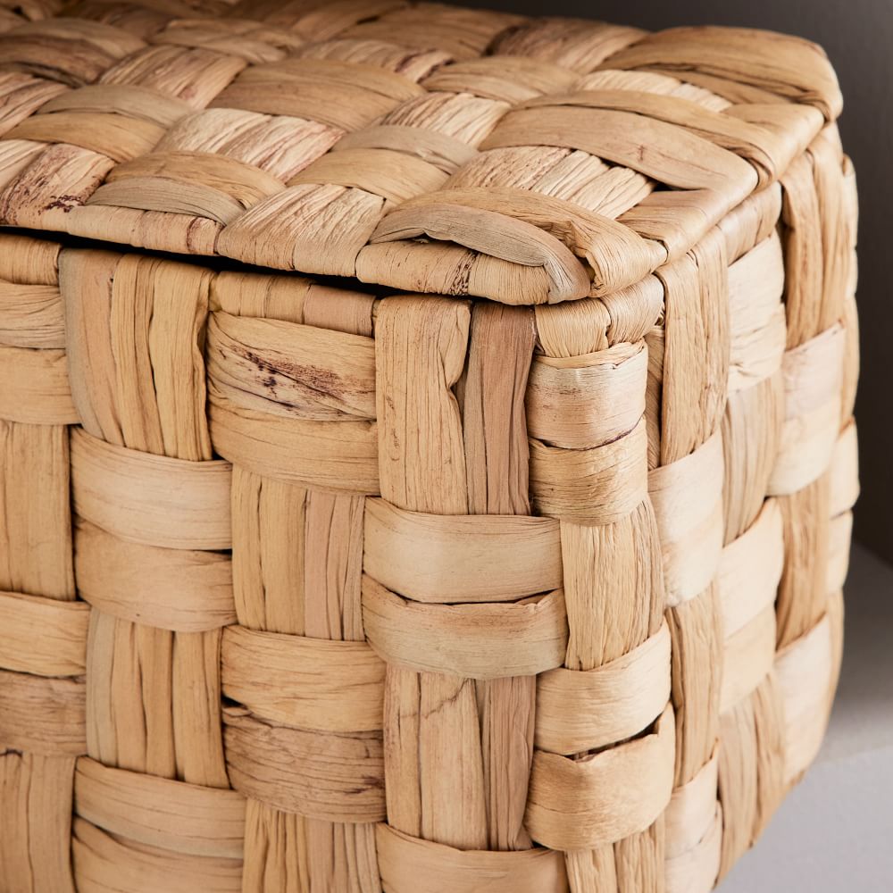 Rounded Weave Rectangle Baskets | West Elm