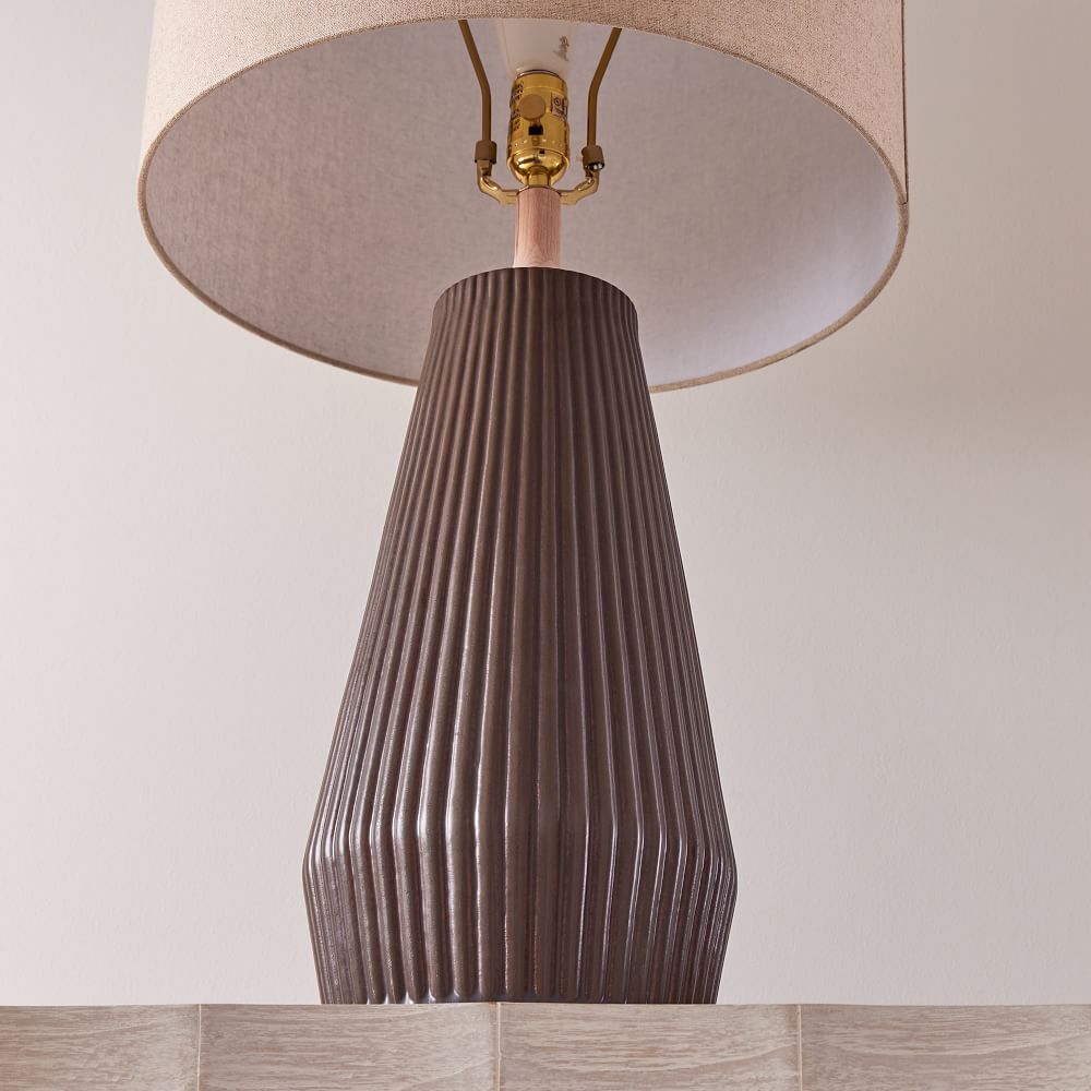 Roar & Rabbit™ Ripple Ceramic Table Lamp (17") | West Elm