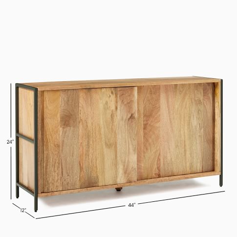 Industrial Storage Shallow Media Console (44") | West Elm