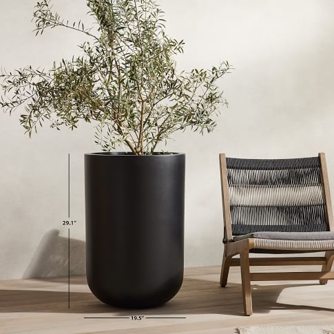 Radius Ficonstone Indoor/Outdoor Planters - Alabaster | West Elm