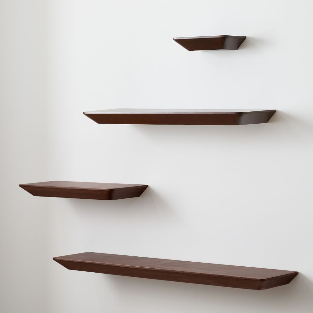 Slim Floating Wall Shelves Collection | West Elm